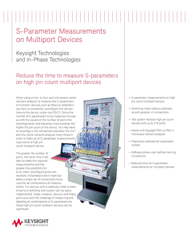 S-Parameter Measurements on Multiport Devices PDF Asset Page | Keysight